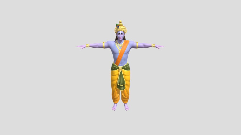 krishna - A 3D model collection by damjibhaimaganbhai - Sketchfab