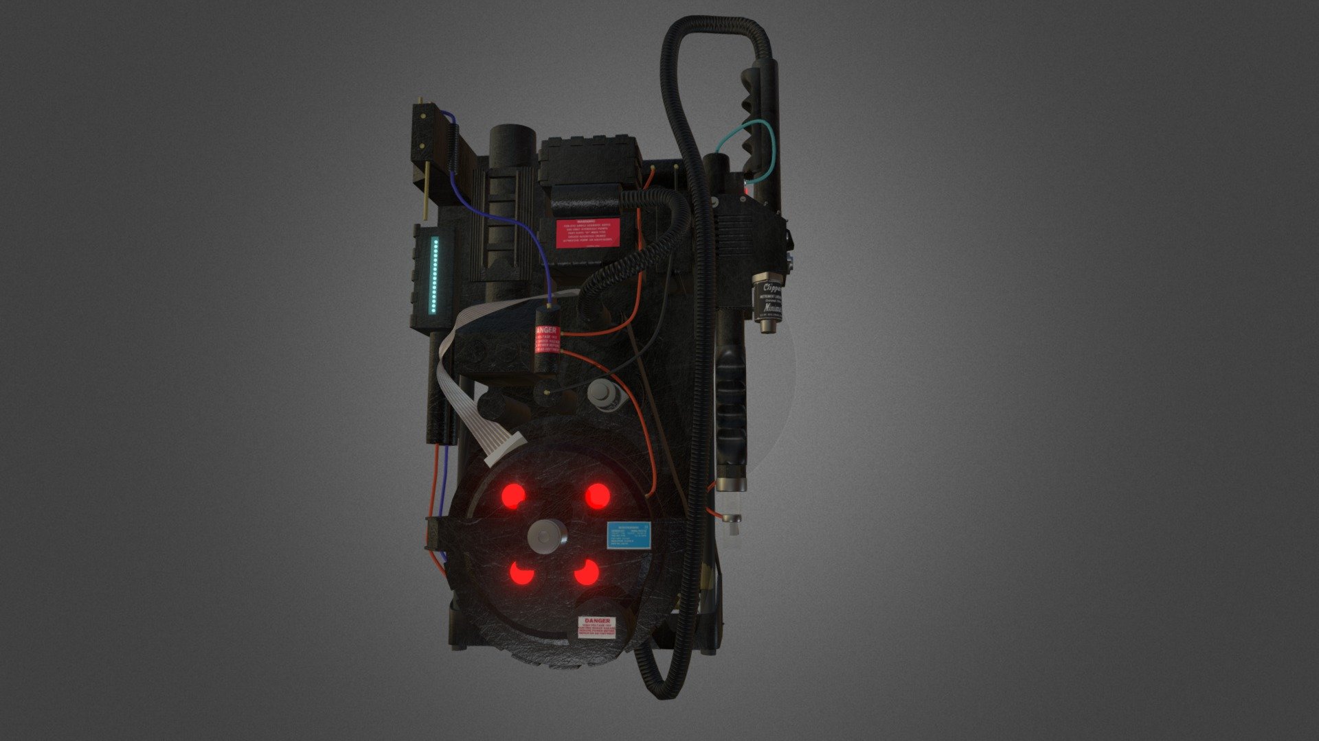 Proton Pack - 3D model by paulelderdesign [e441a7e] - Sketchfab