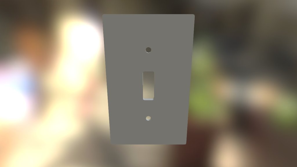 Light Switch Cover - 3D model by Shared via 3DPrinterOS and SketchFab ...