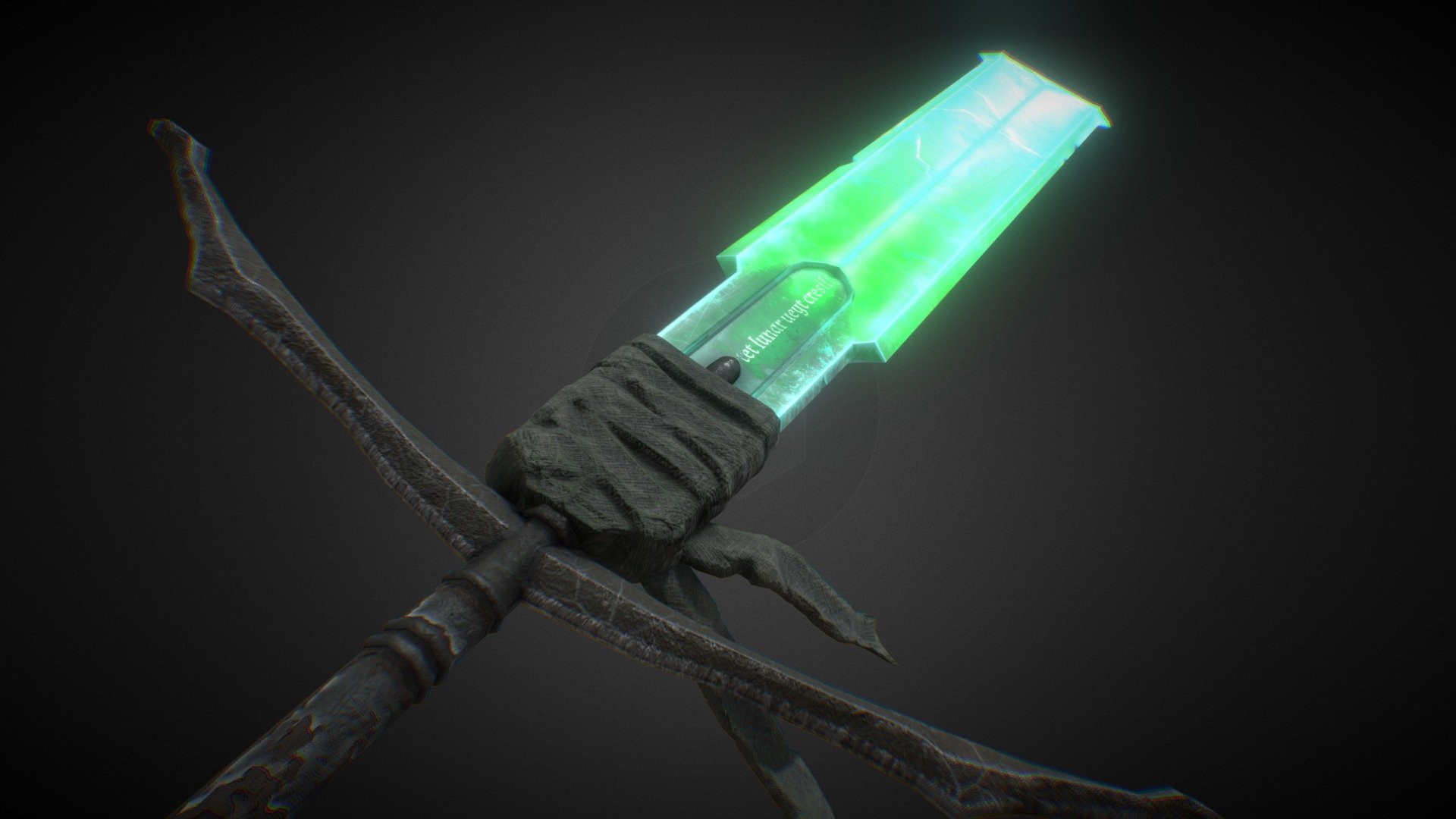 Jade Moon Blade - Weapon Model - 3D model by RainOnTheMoon [e442457 ...