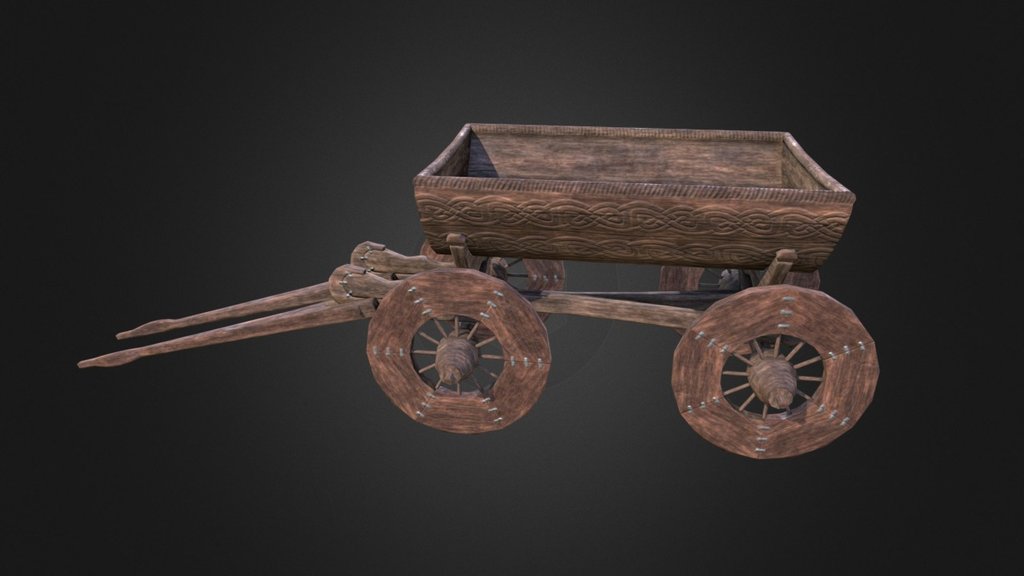 Viking Cart - 3D model by Sylvain (@DelSylvano) [e442693] - Sketchfab