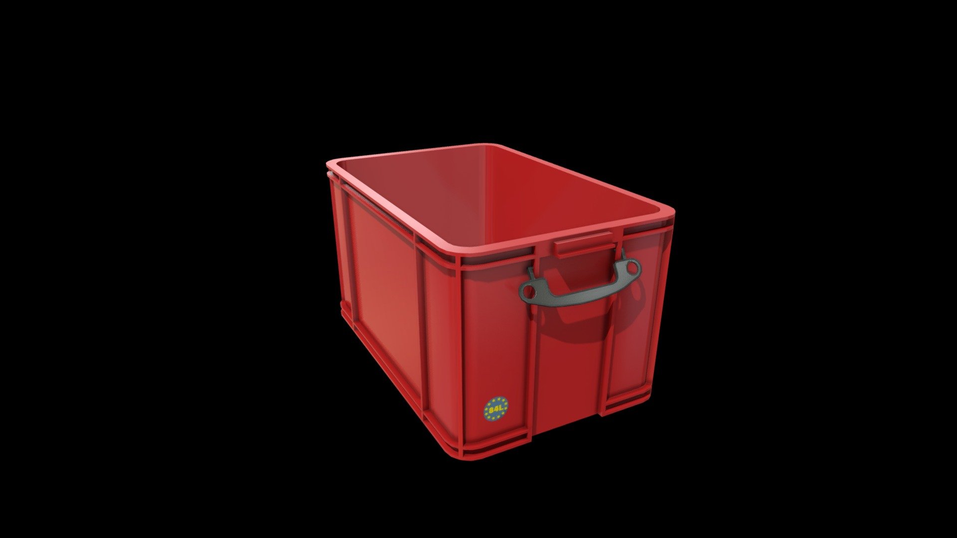 Red Crate - 3D model by DigitalMediaLab [e4430fb] - Sketchfab