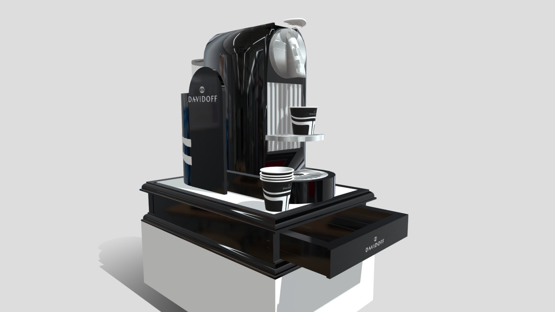DAVIDOFF Coffee Counter Display - 3D model by raofnaaji [e444537 ...