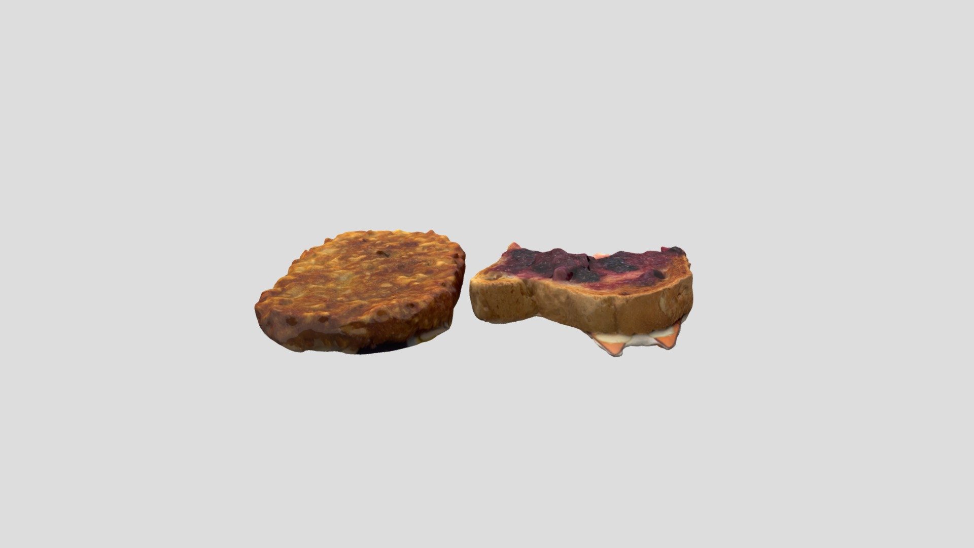 Breakfast Toast - 3D model by bsanok [e444bc2] - Sketchfab