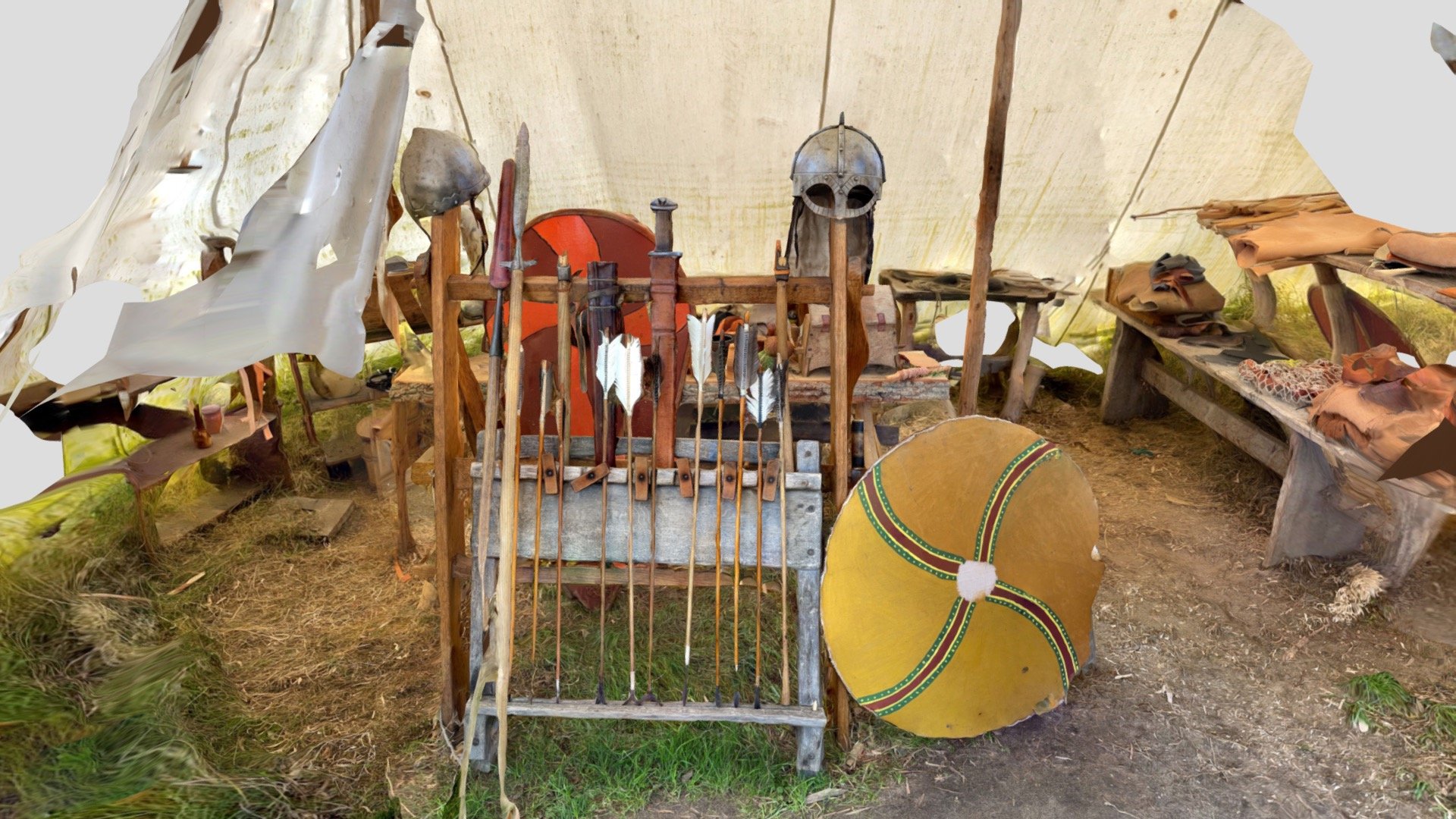 Viking Weapons Rack Ribe VikingeCenter - Download Free 3D model by ...