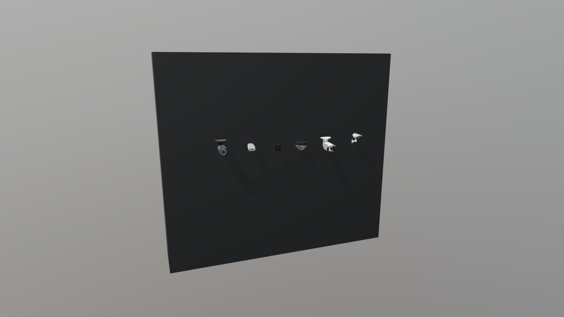 Unity asset store - 6 types cctv camera - 3D model by ProplayAssets ...