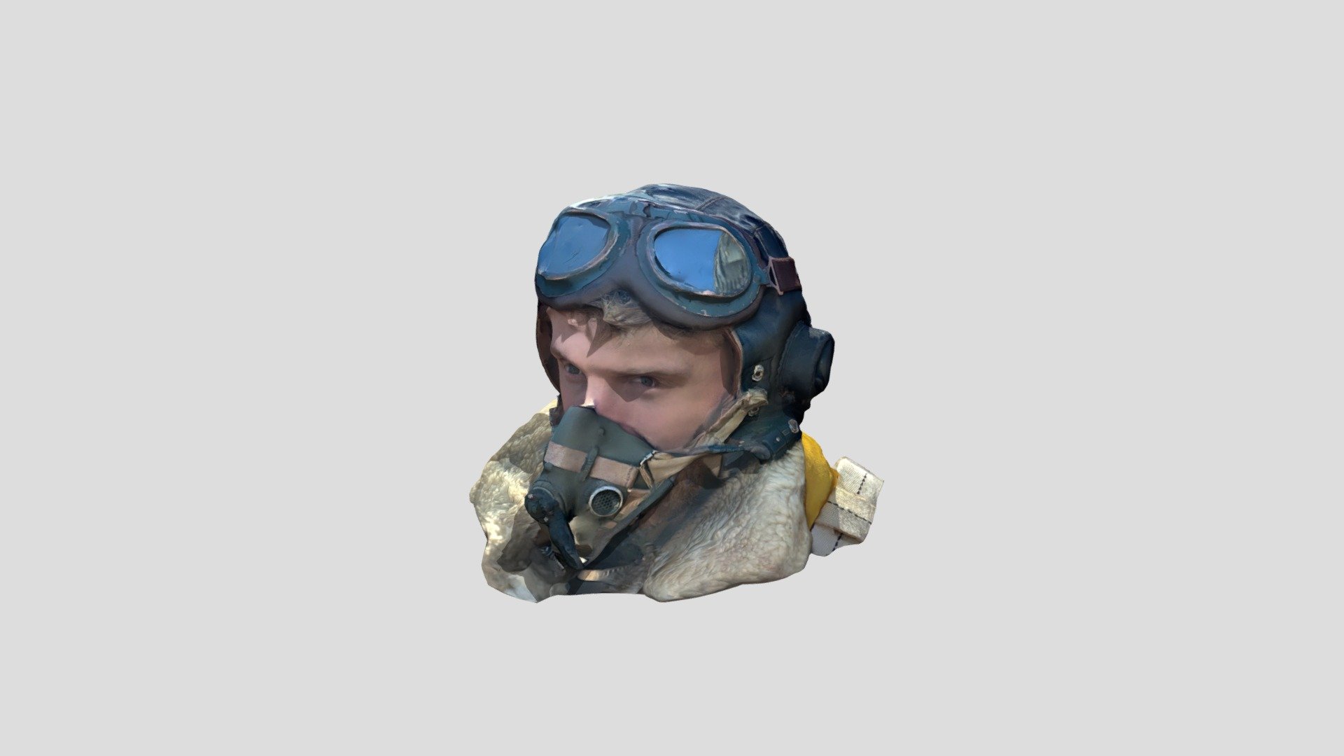 WW2 RAF Bomber Command C class Airmen Mask - 3D model by Luke.Campion ...