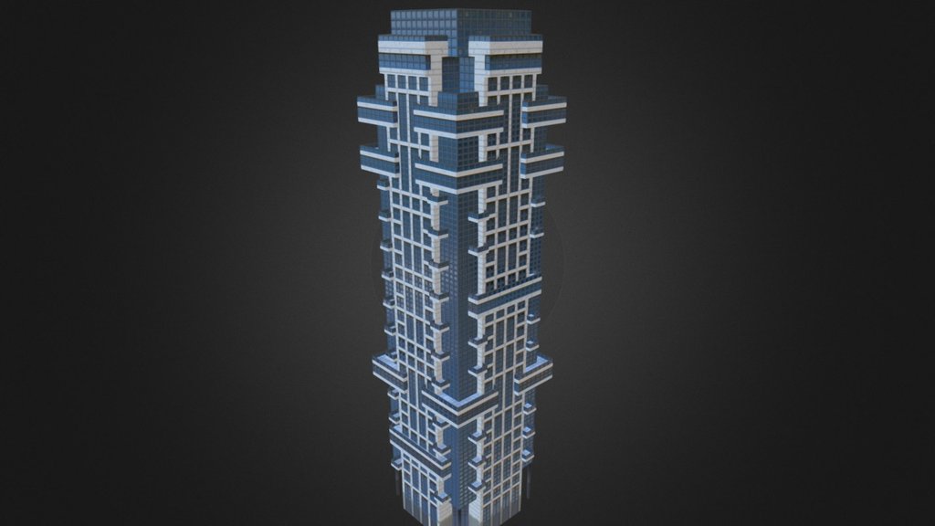 Akirov Tower - 3D model by kliekie [e448ade] - Sketchfab
