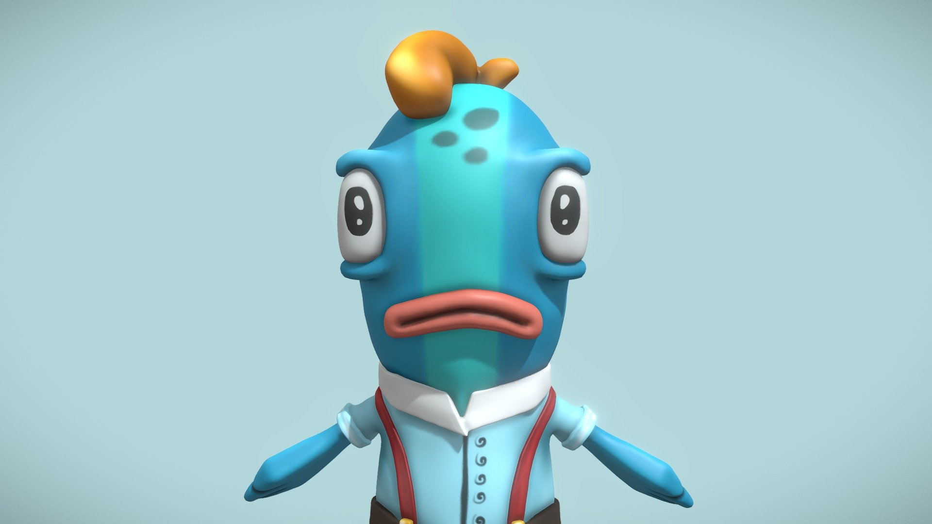 Fish Character - Ready for animation - Buy Royalty Free 3D model by ...