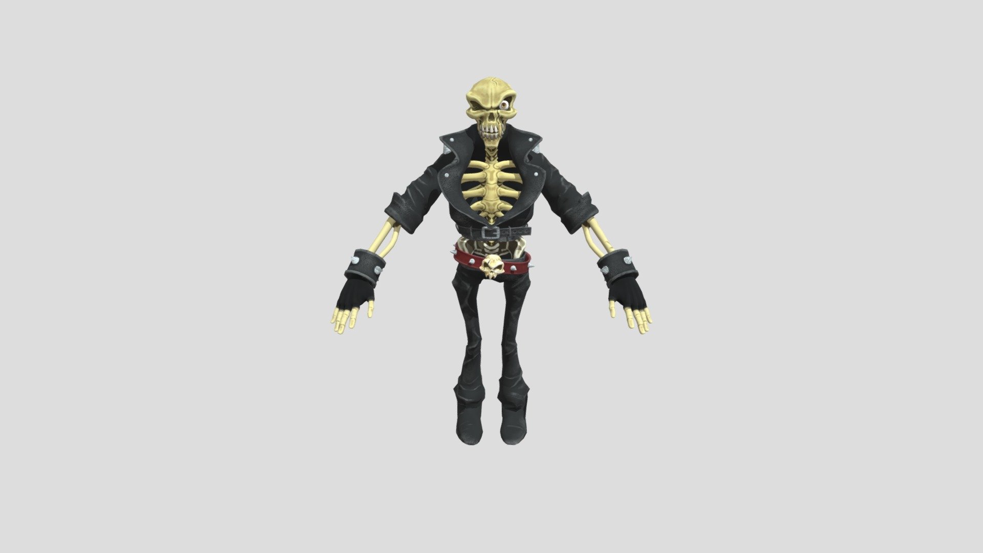 Skein - Stylised Punk Skeleton Character - 3D model by Emmaginaire ...