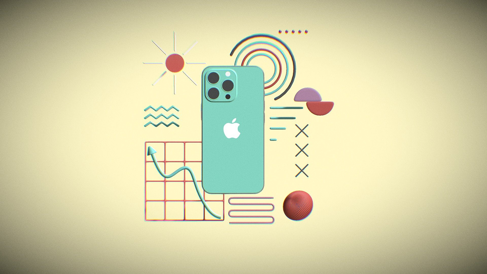 IPhone Illustration - Download Free 3D model by artasadmemon [e44a498 ...