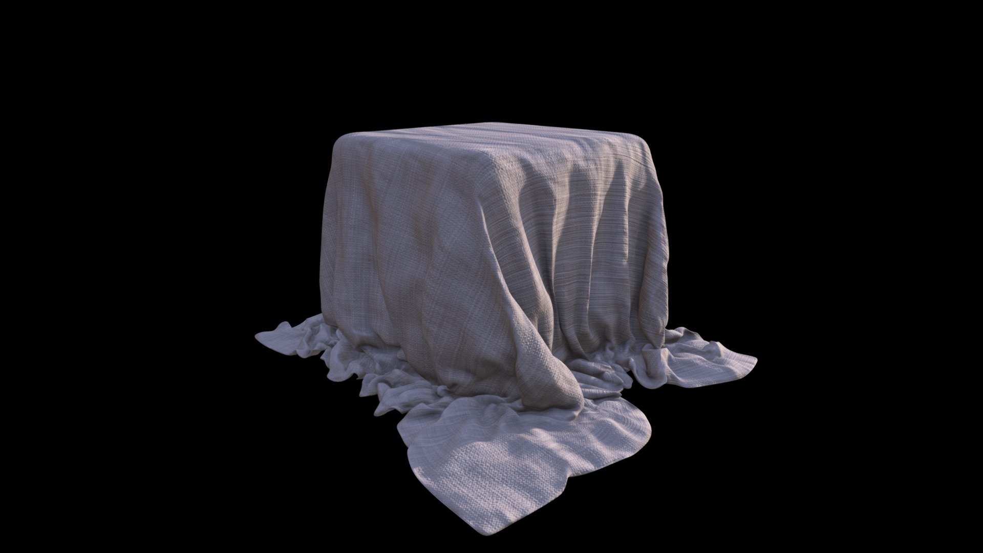 CLOTH COVERED BOX LEVEL PROP FREE MODEL - Download Free 3D model by ...