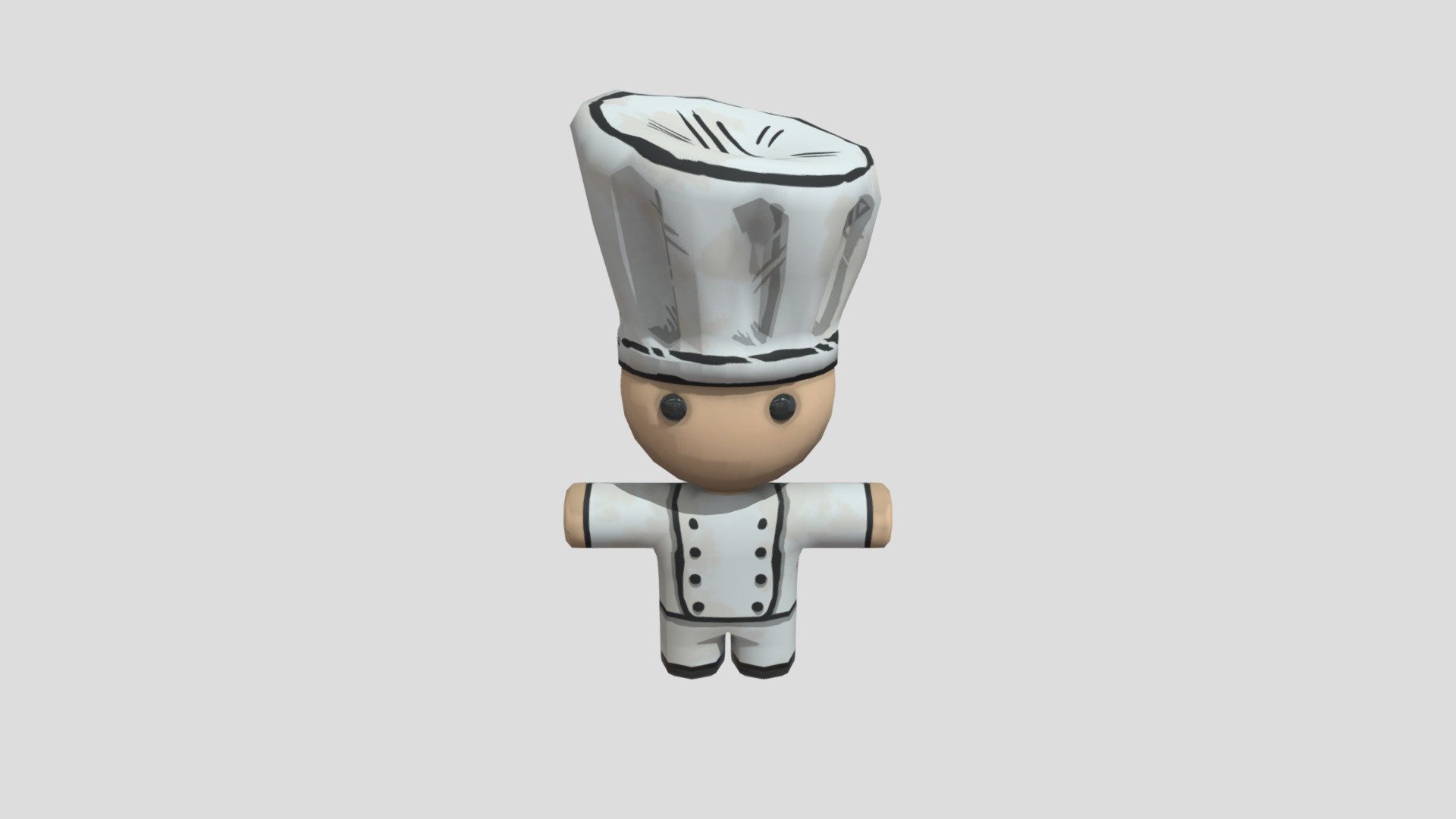 Cook or Chef - Unity 3d Avatar - Buy Royalty Free 3D model by LB3D ...
