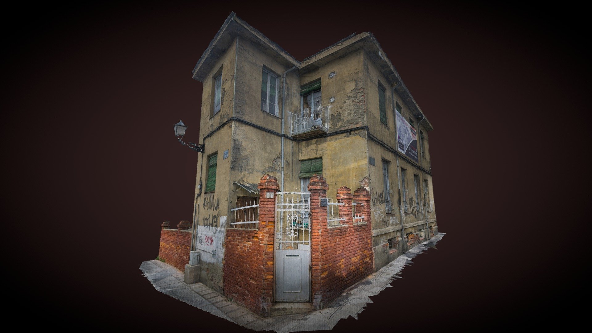 Old House Photogrammetry Scan Buy Royalty Free 3d Model By Miguel