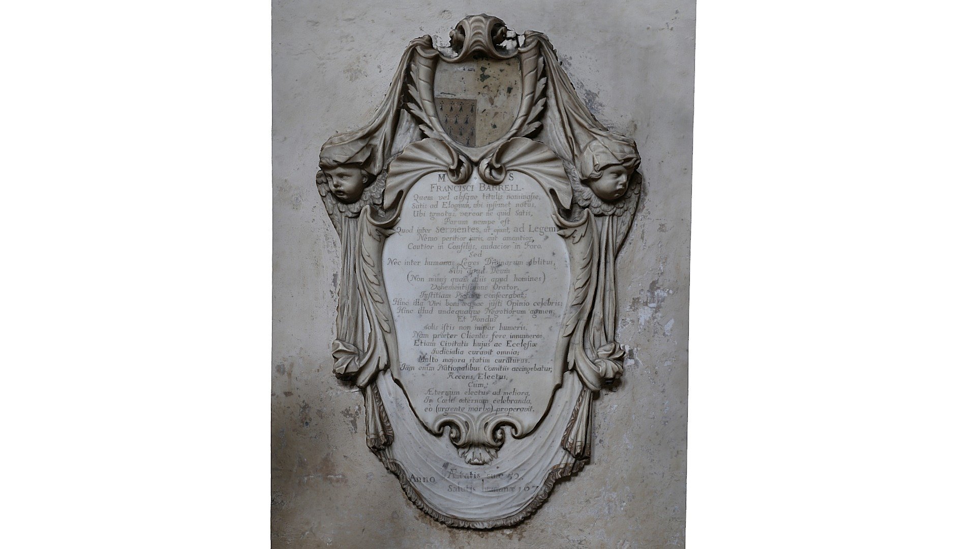 Francisci Barrell memorial d.1679 - 3D model by Rochester Cathedral ...