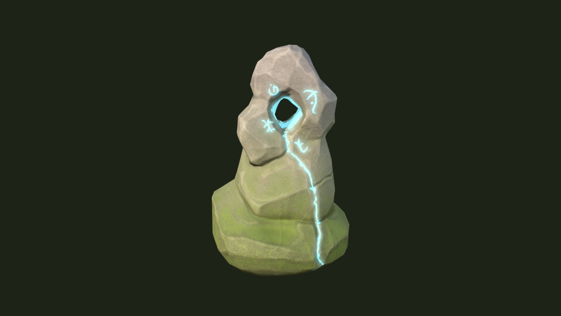 Glowing Fantasy Rock - 3D model by Hroc3 [e454407] - Sketchfab