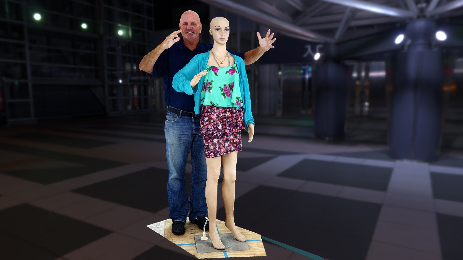 GA by QuickPic3D... the ultimate bald head test - 3D model by ...