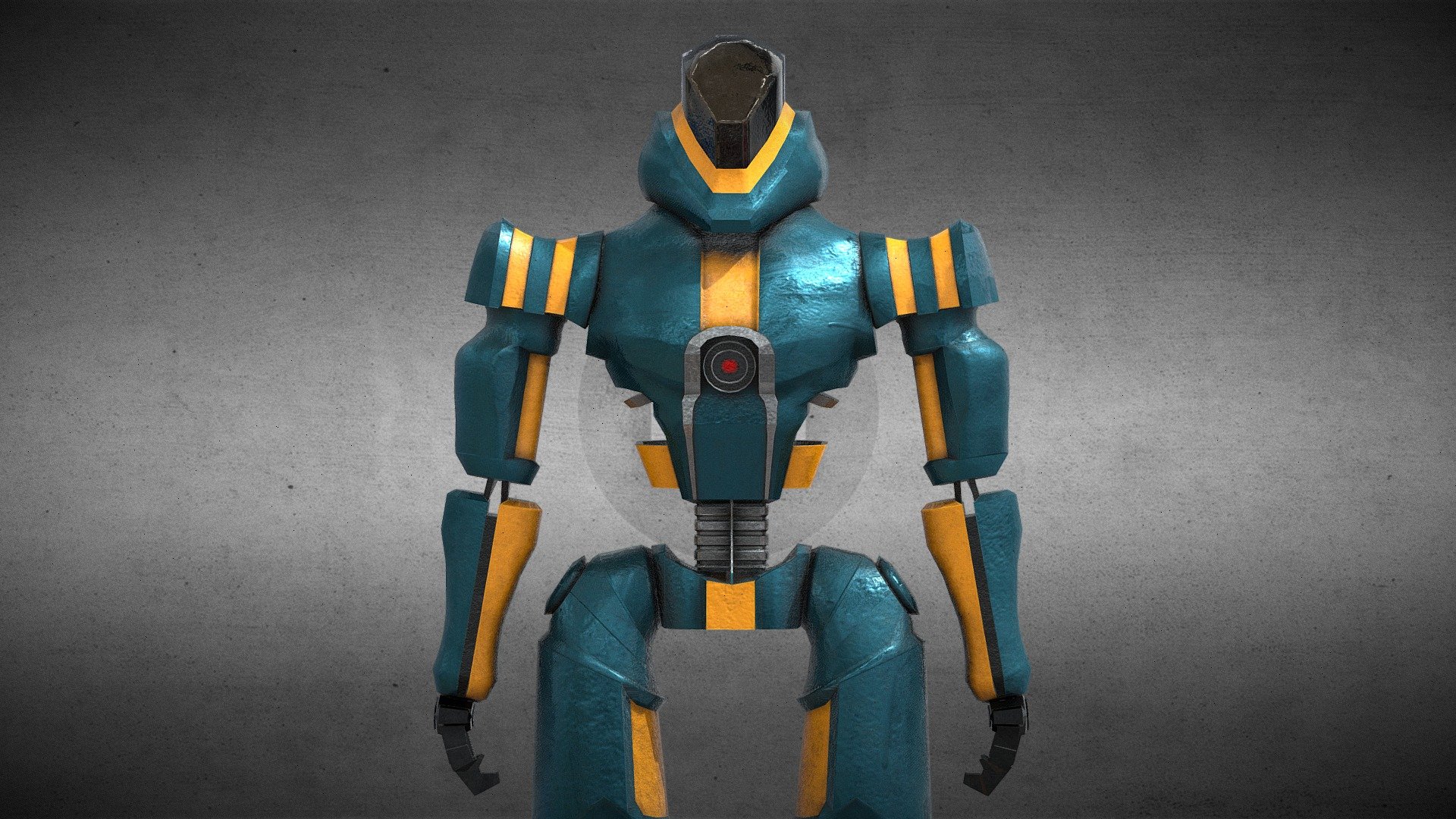 Zebutron (Concept Robot) - 3D model by Ethica [e457f09] - Sketchfab