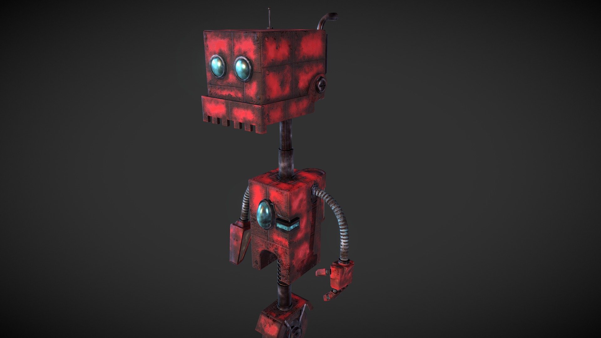 PBR Robot - 3D model by Raz (@RazCaro) [e45bdd5] - Sketchfab