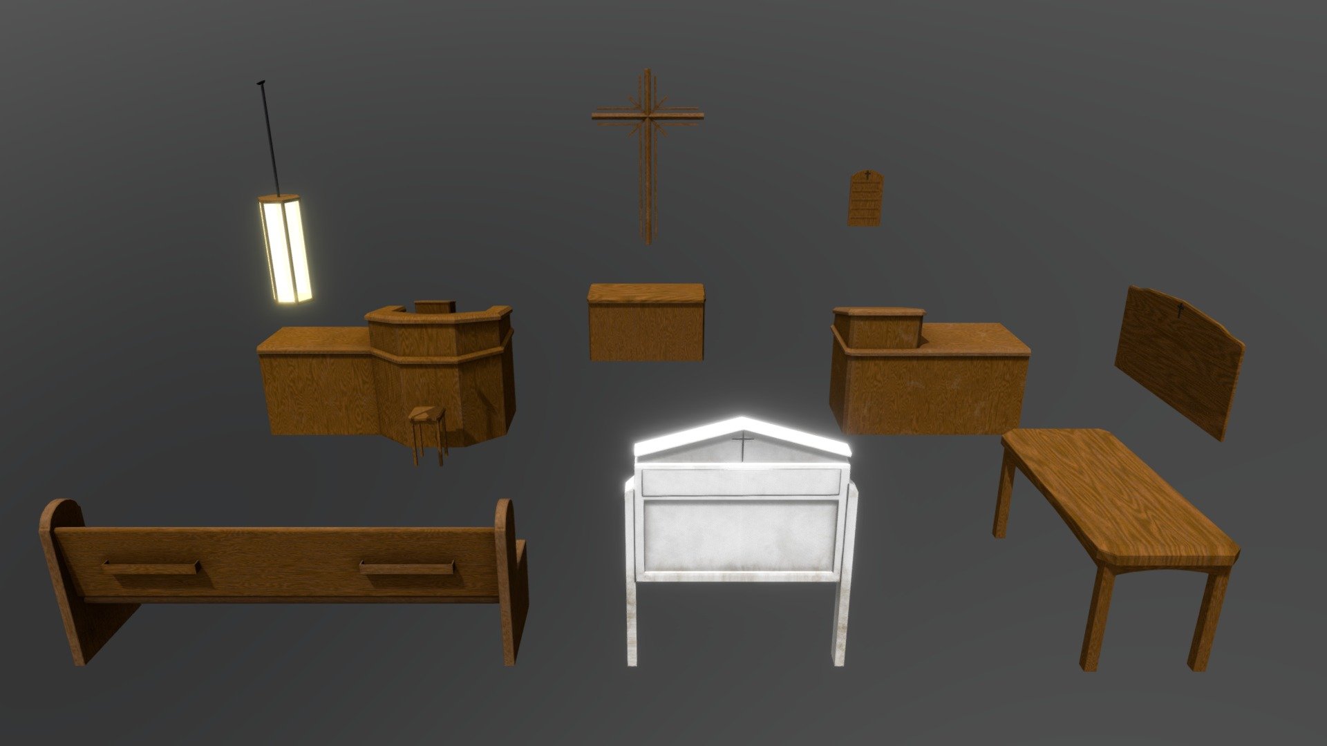 Church Asset Pack - Download Free 3D model by Caboose3d ...