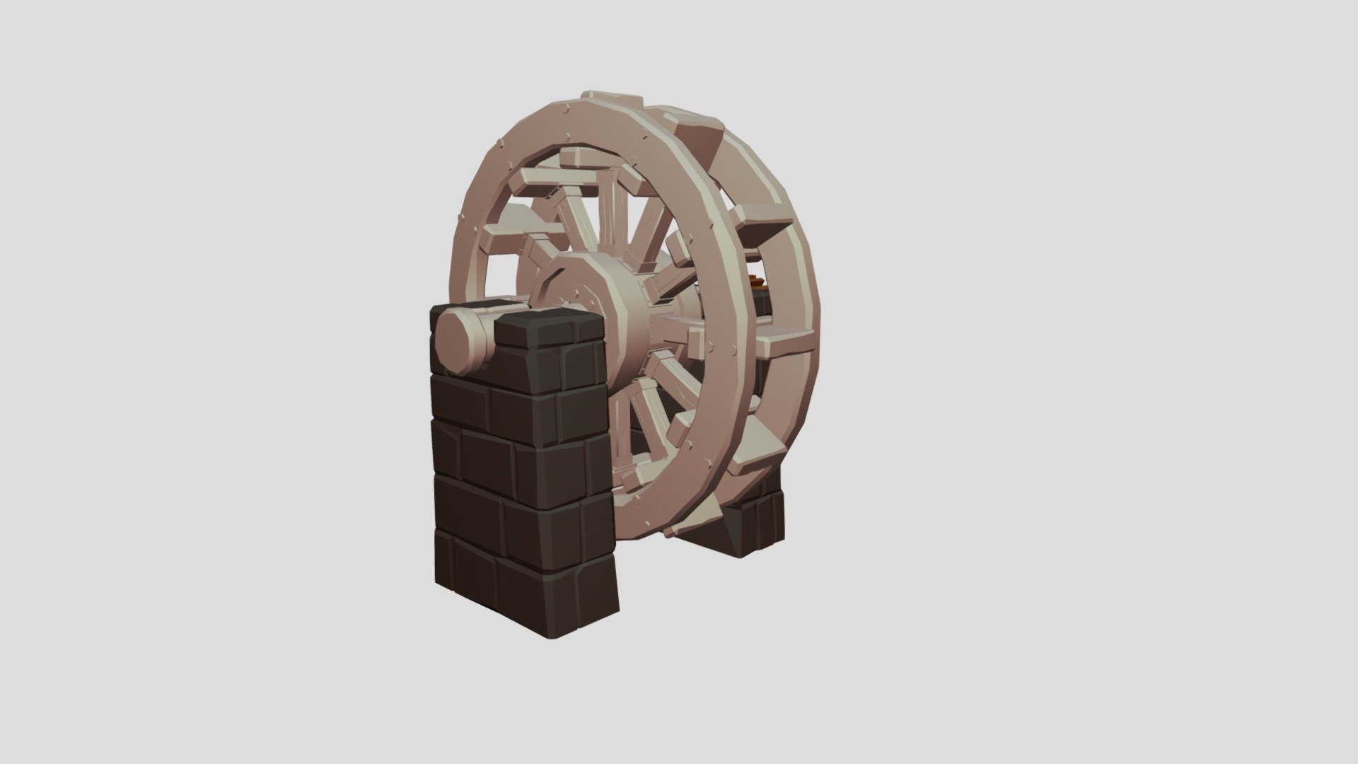 Water-wheel - 3D model by Ladymito [e461796] - Sketchfab