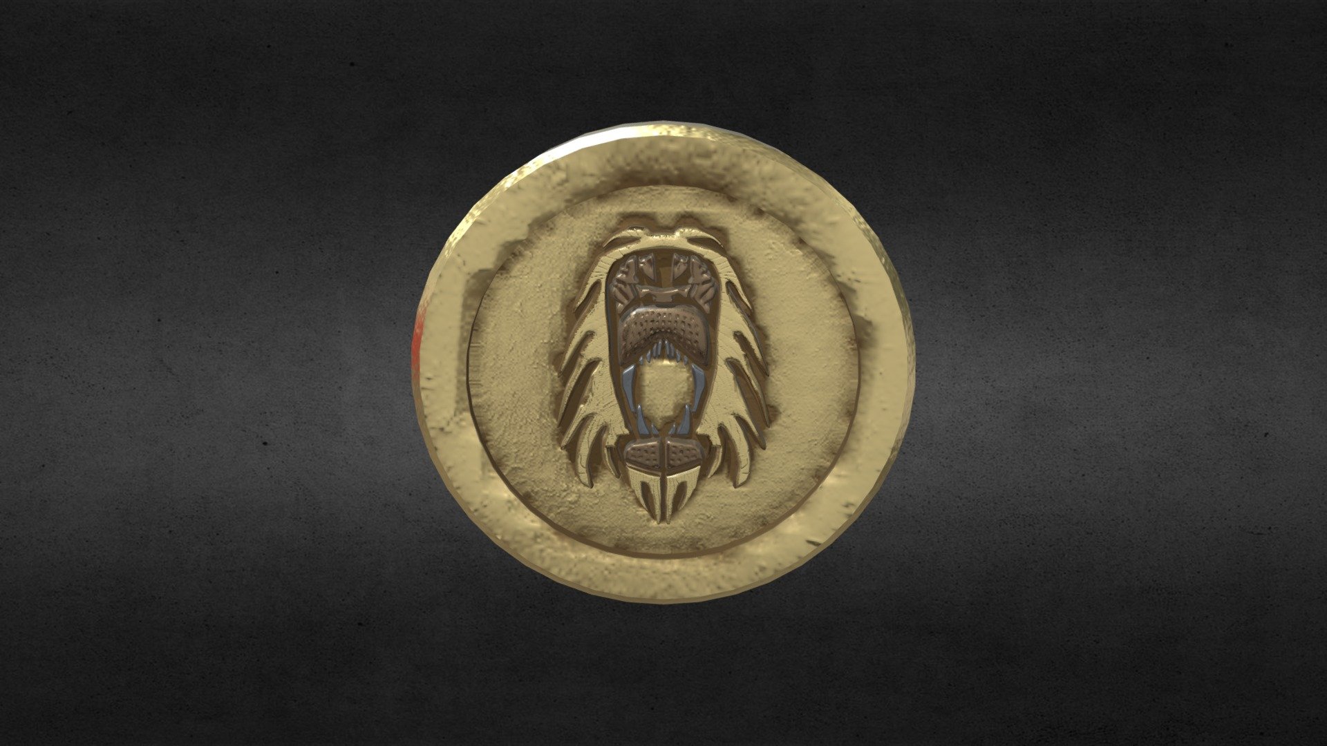 Lion Coin - 3D model by Al Garcia (@AlsGraphics) [e4623a1] - Sketchfab