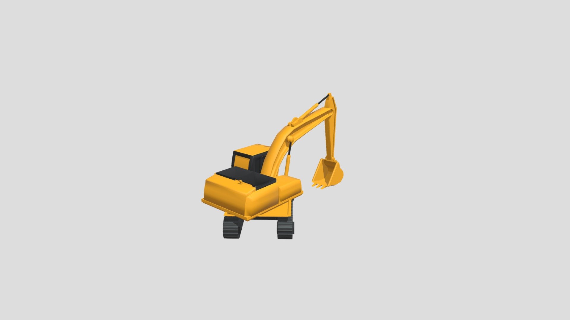 Komatsu Low Poly Excavator - Download Free 3D model by zanimate.id (@ichihabibizaki) [e462545 ...