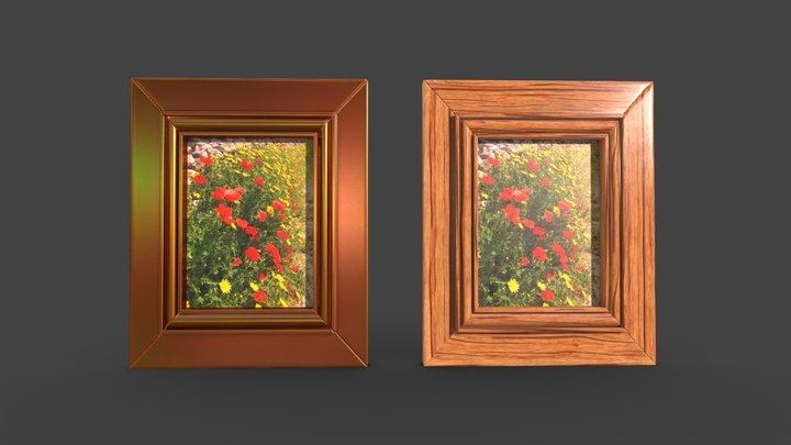 Wooden-frames 3D models - Sketchfab