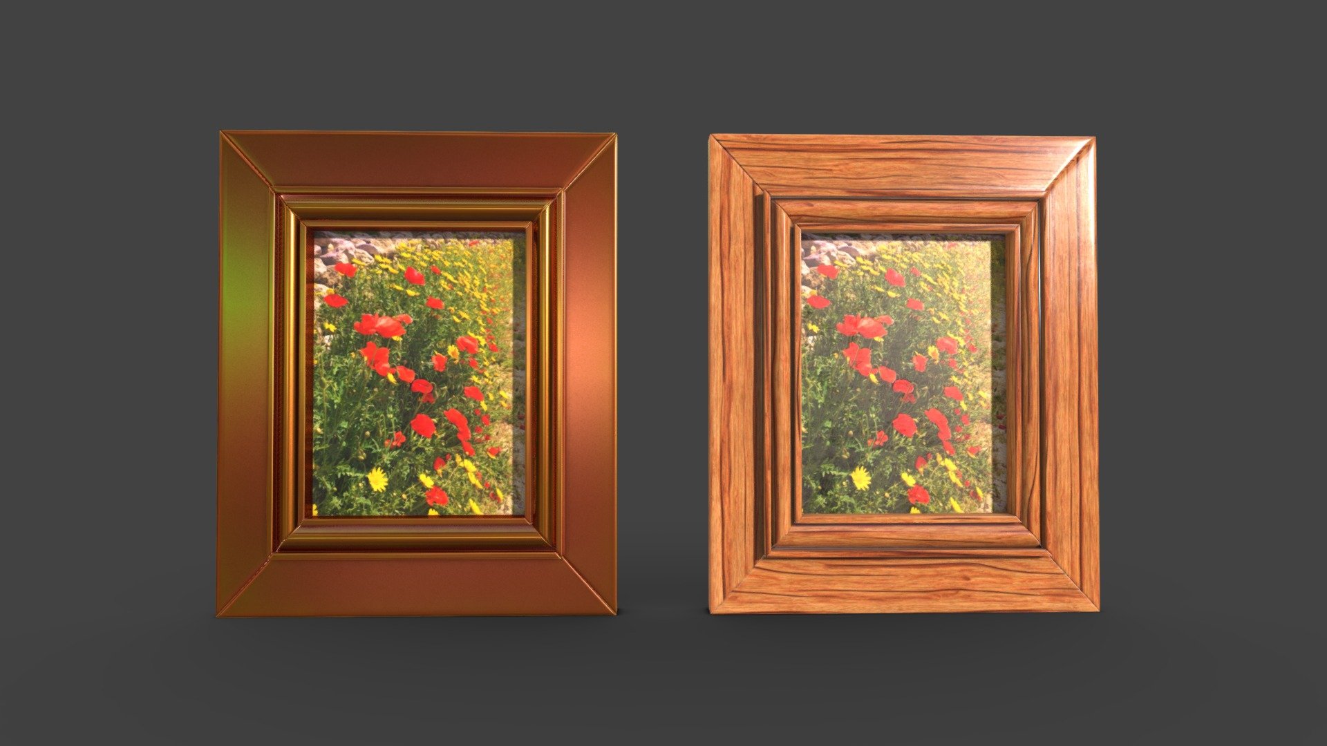 Vintage Framed Oil Painting 24 | Game Assets - Buy Royalty Free 3D ...