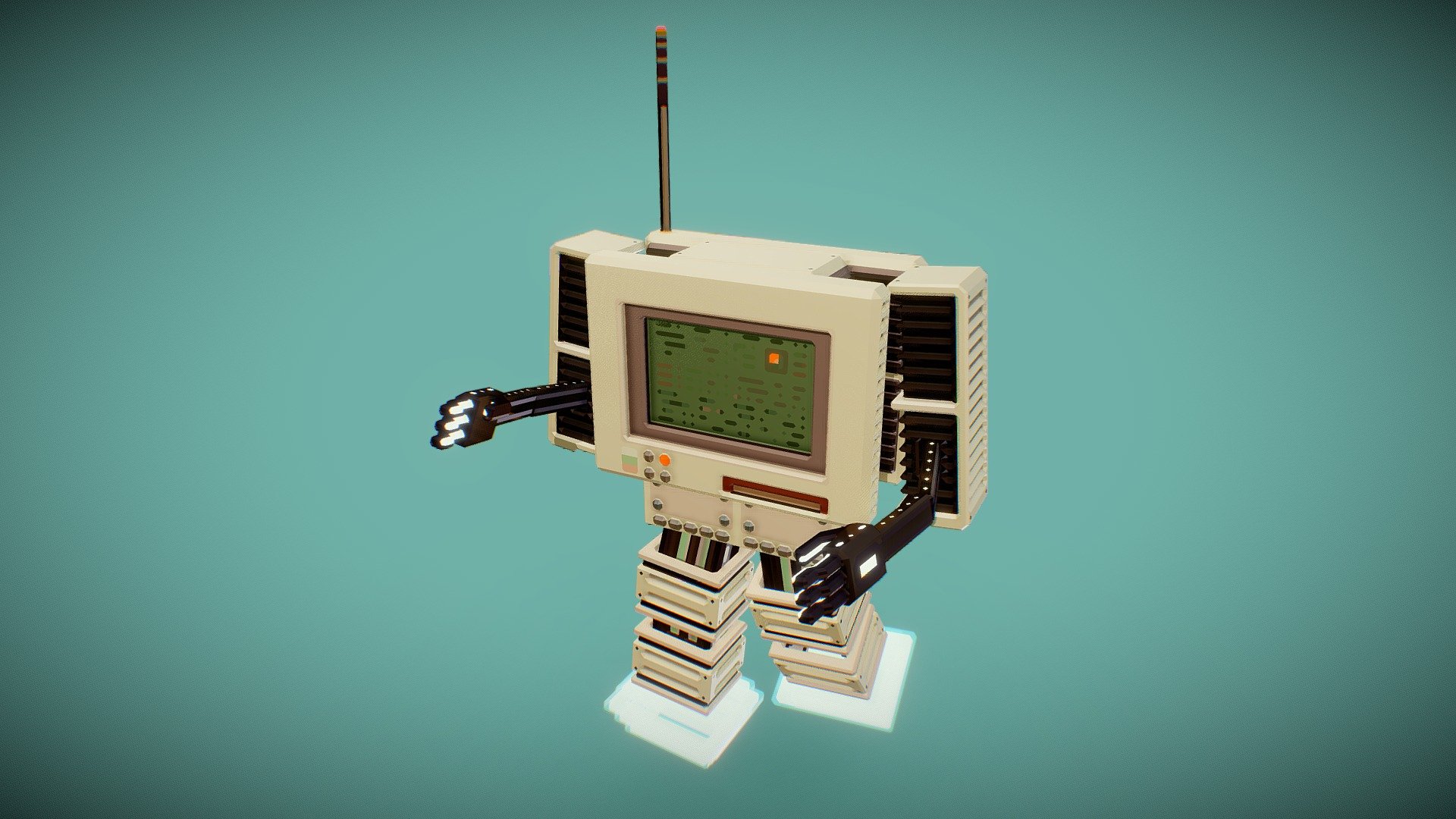 Old CRT Screen - it's alive - Download Free 3D model by Adrian Andreca ...