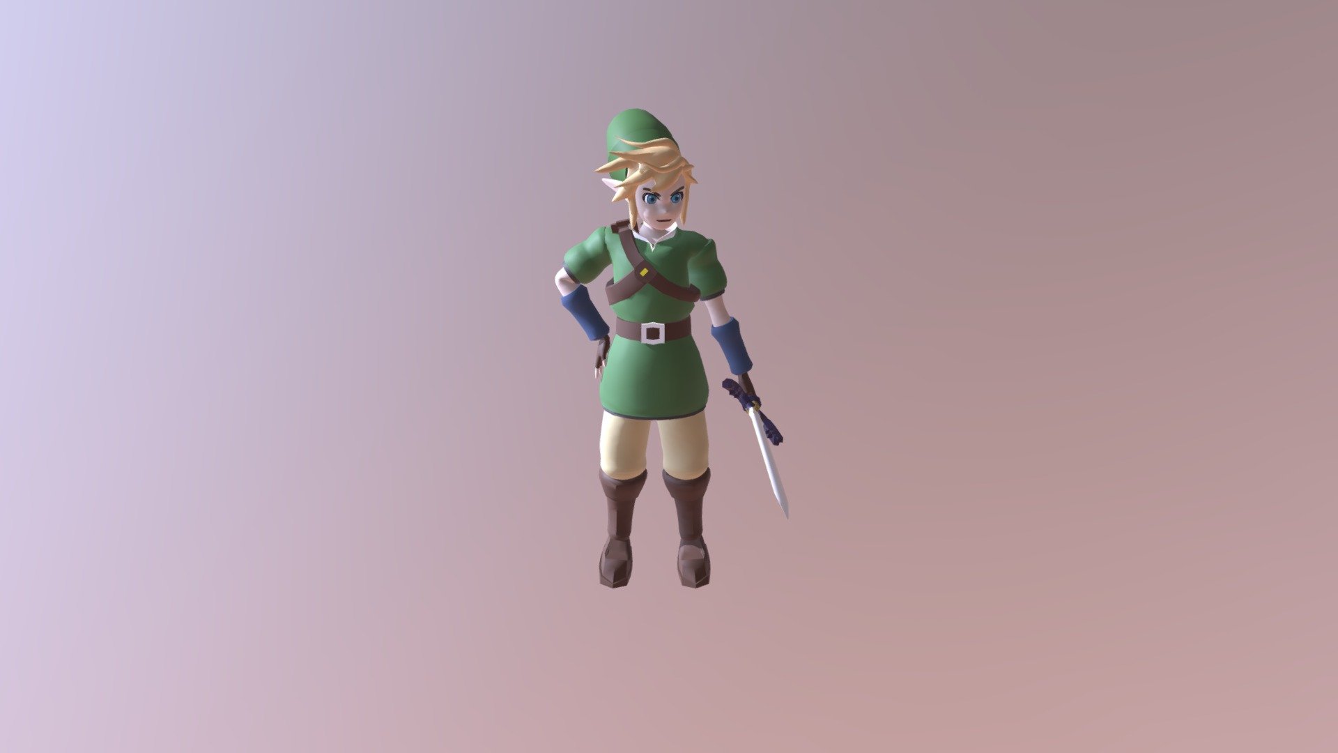 link the legend of zelda low poly - 3D model by Tomi (@TomiTorrealba ...