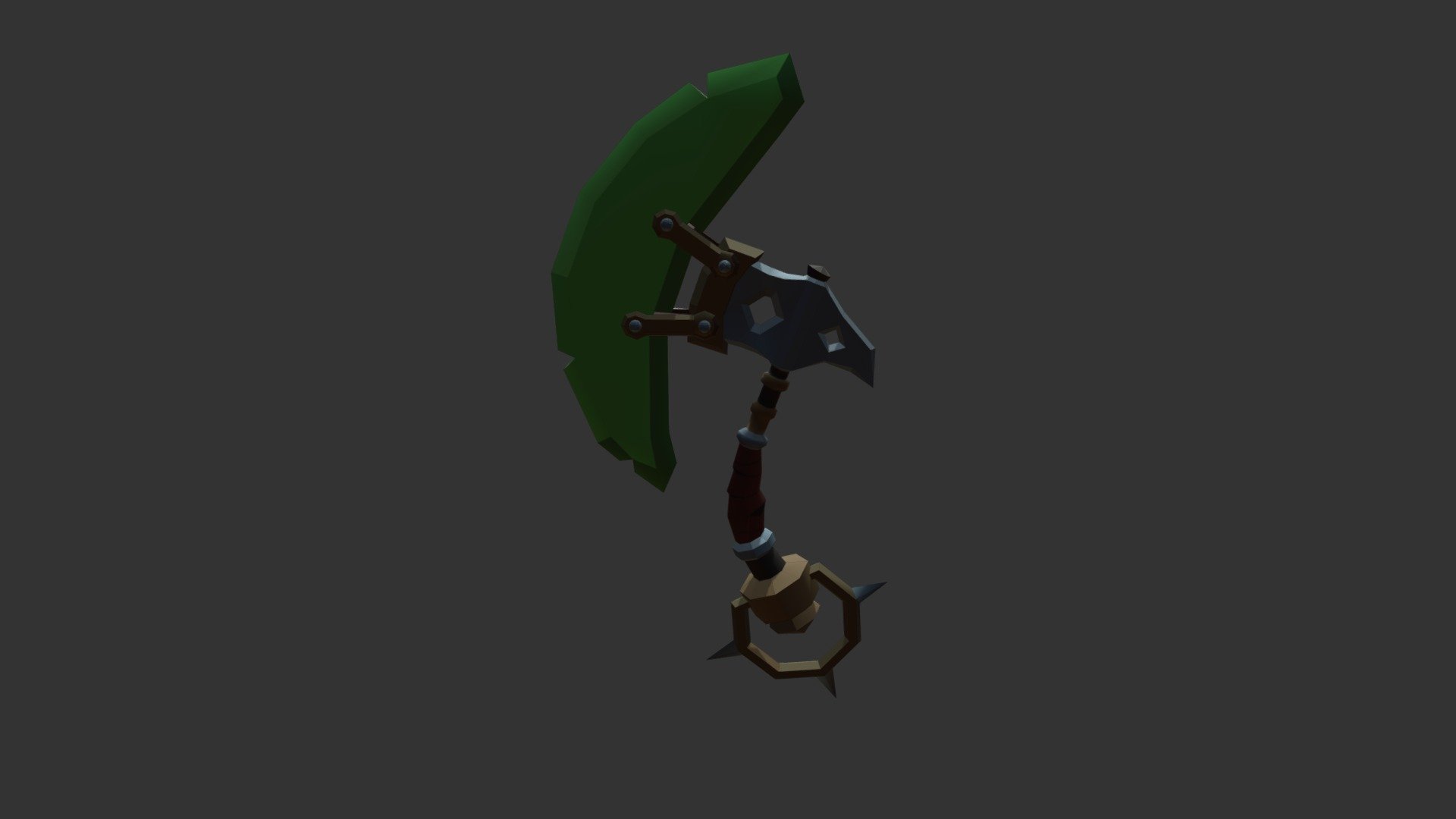 Emerald Axe2 - 3D model by mathtorres14 [e46aaec] - Sketchfab