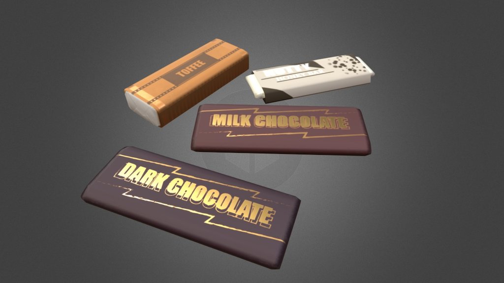 Candy Bars - Download Free 3D model by TopazDragon117 [e46b661] - Sketchfab