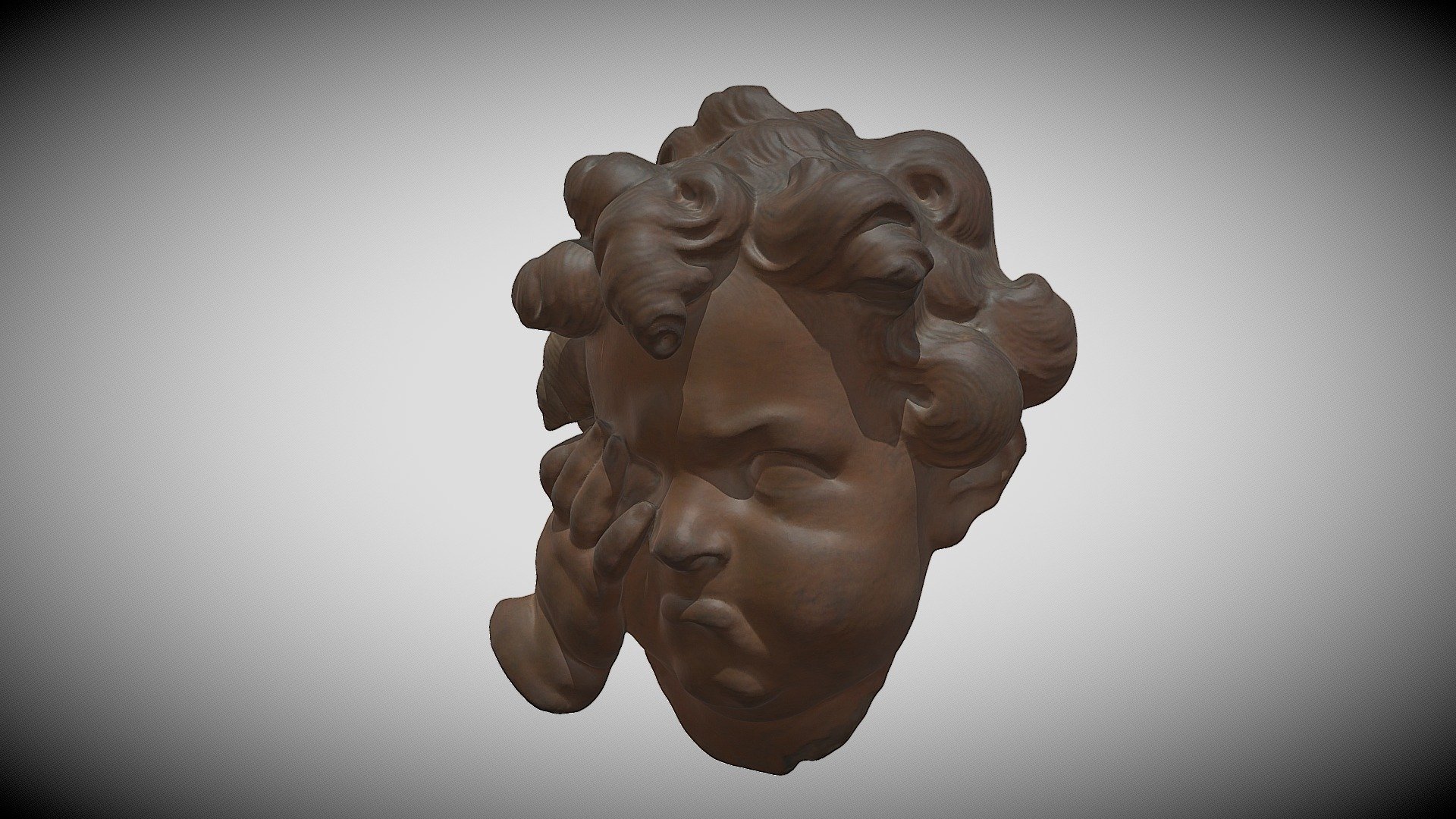 Hoofd van een wenend kind - Download Free 3D model by meemoo, Flemish ...