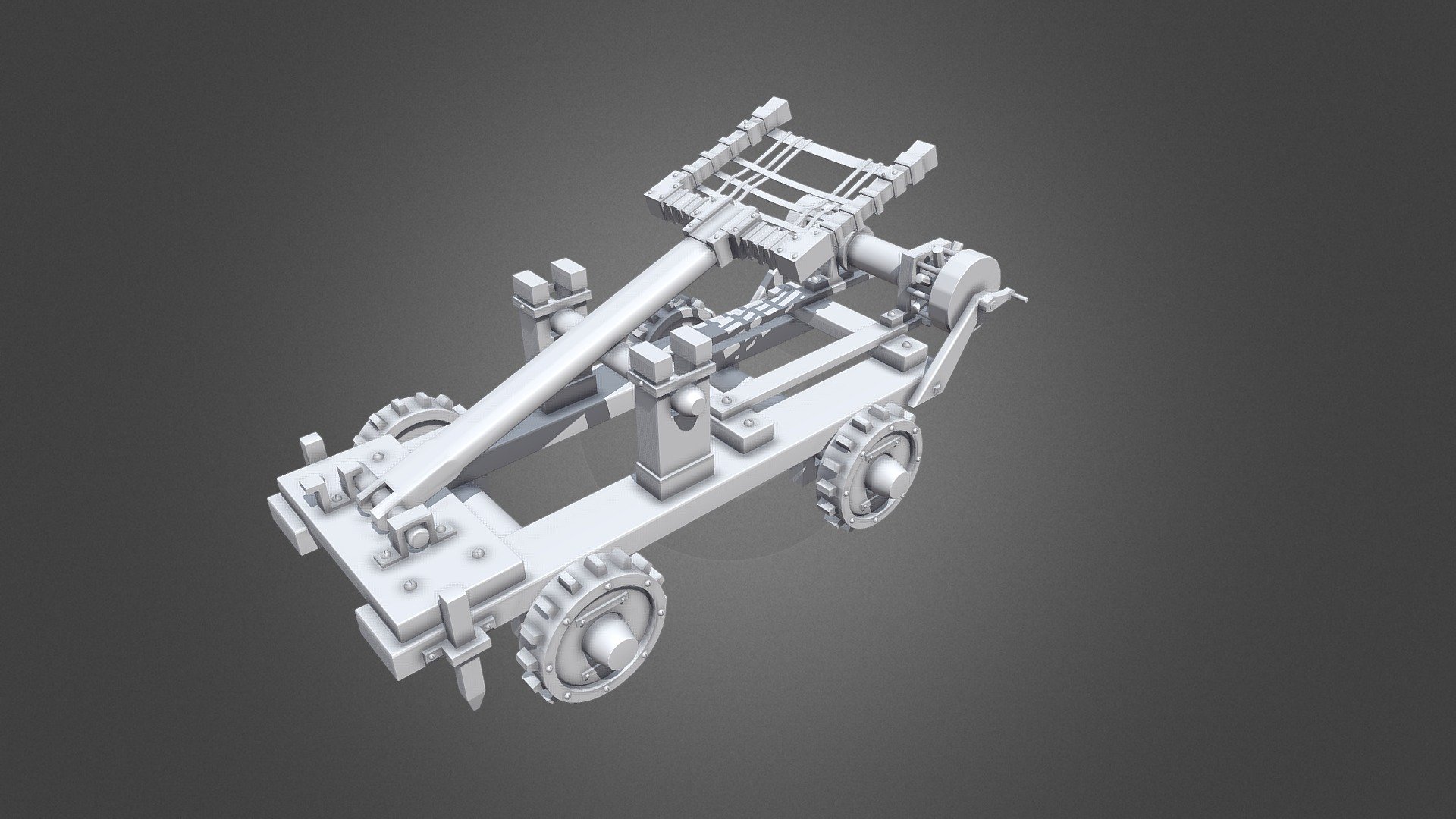 Stylized Catapult - 3D model by Nick (@rewq) [e46db7f] - Sketchfab