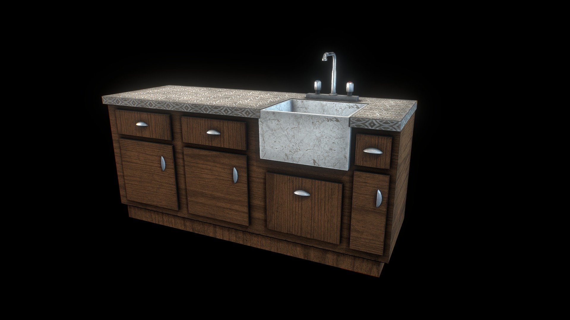 Kitchen Counter - Download Free 3D model by FordVFX [e46deaa] - Sketchfab
