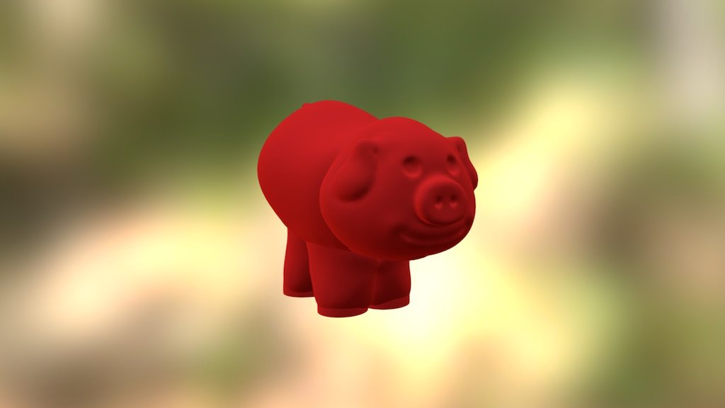 Pig 3D Printable - Download Free 3D model by Views Unlimited LLC ...