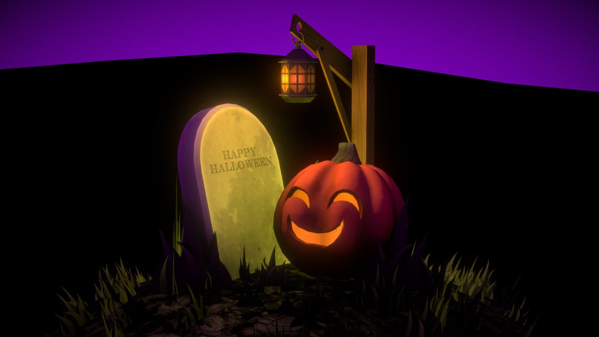 Happy Halloween! - Buy Royalty Free 3D model by Zero One Designs ...