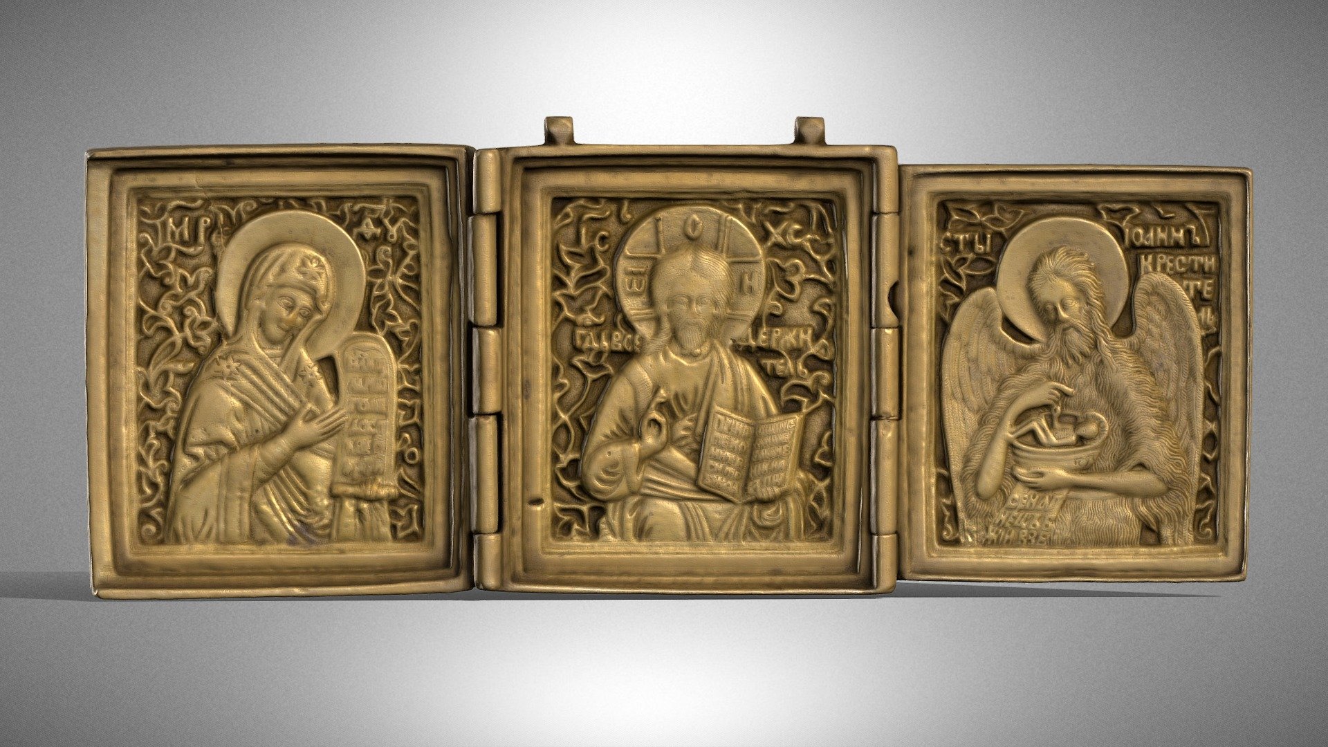Small Triptych – Deesis - Download Free 3D model by Virtual Museums of Małopolska ...