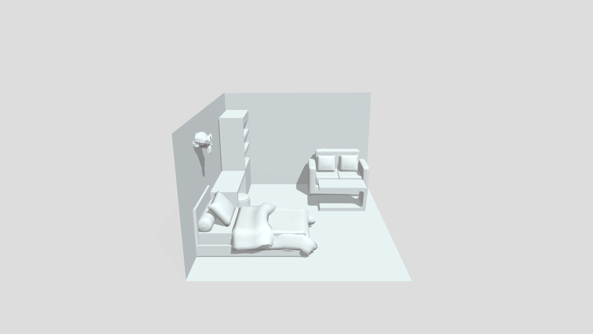 Bed and Arm Chair - Download Free 3D model by Novita.Susetio [e47067f ...