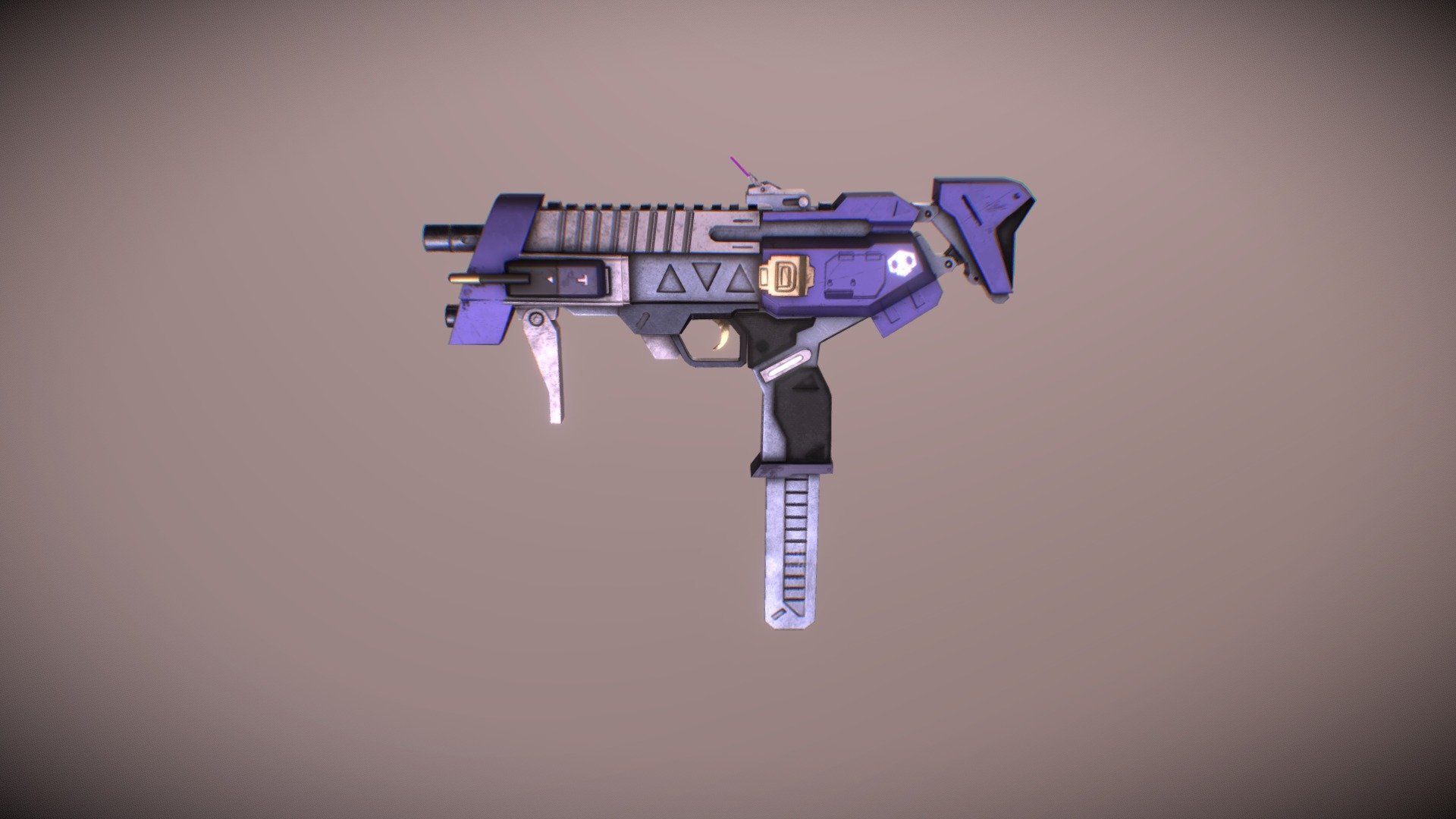 Sombra Overwatch Gun - 3D model by NicoMoscato [e471309] - Sketchfab