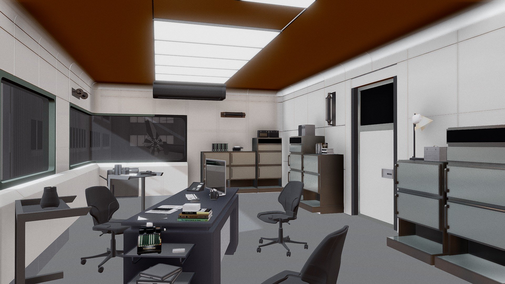 Secret Service office interior - Buy Royalty Free 3D model by okotaru ...