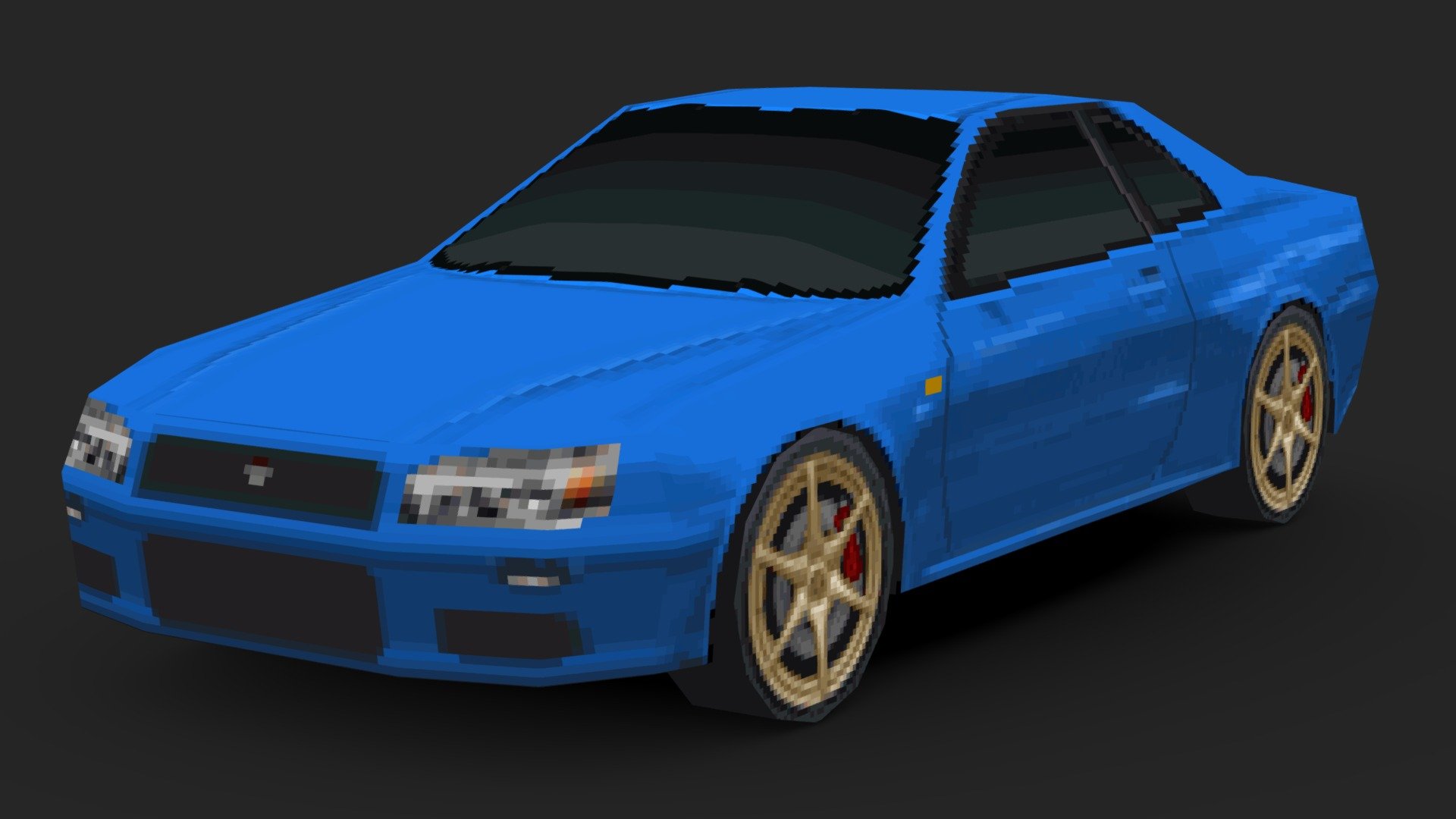 Skyline R34 - PS1 Car - 3D model by MoiDev [e475fba] - Sketchfab