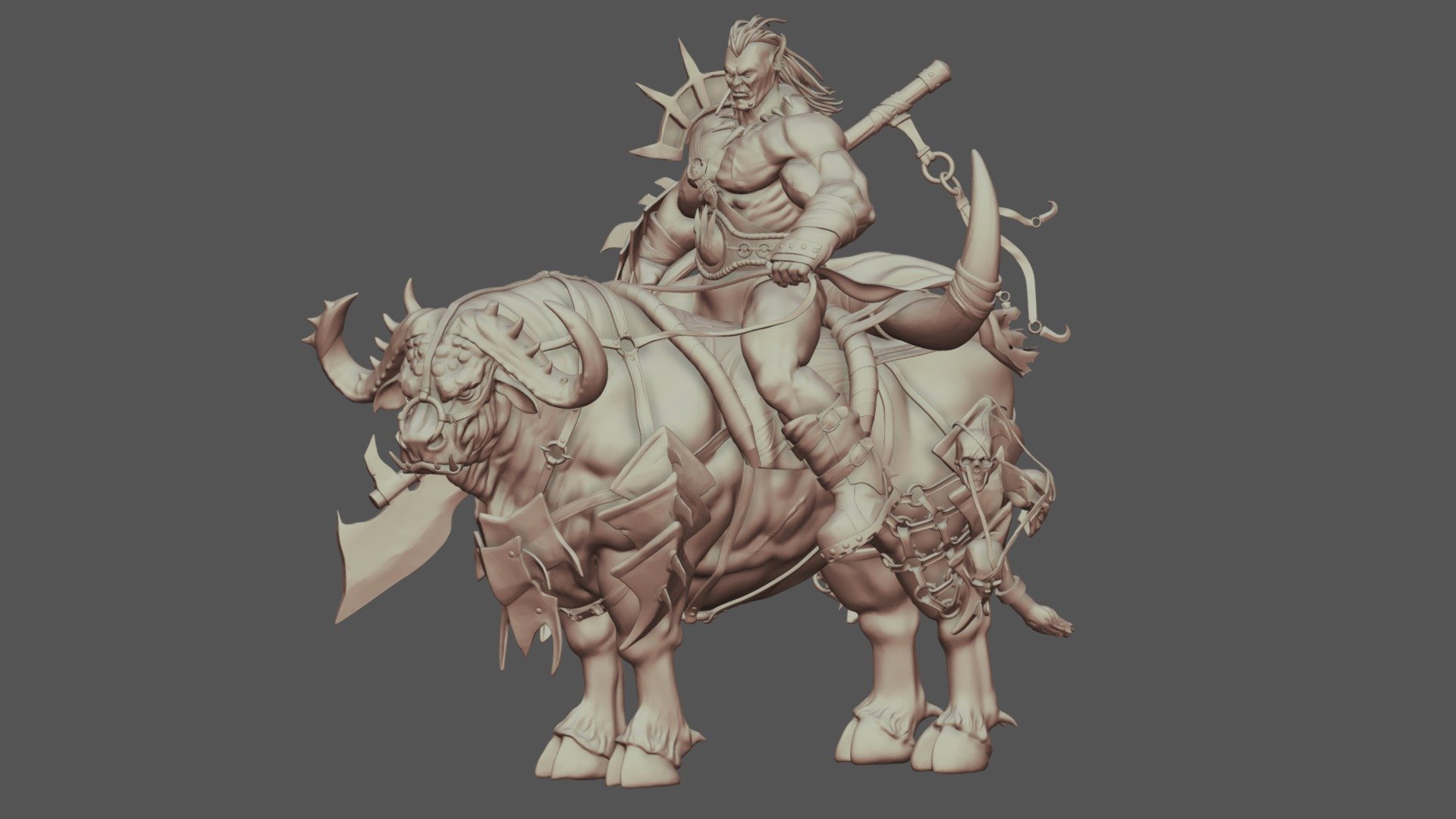 Orc, high poly sculpt - 3D model by VadimShumiakov [e4767ad] - Sketchfab