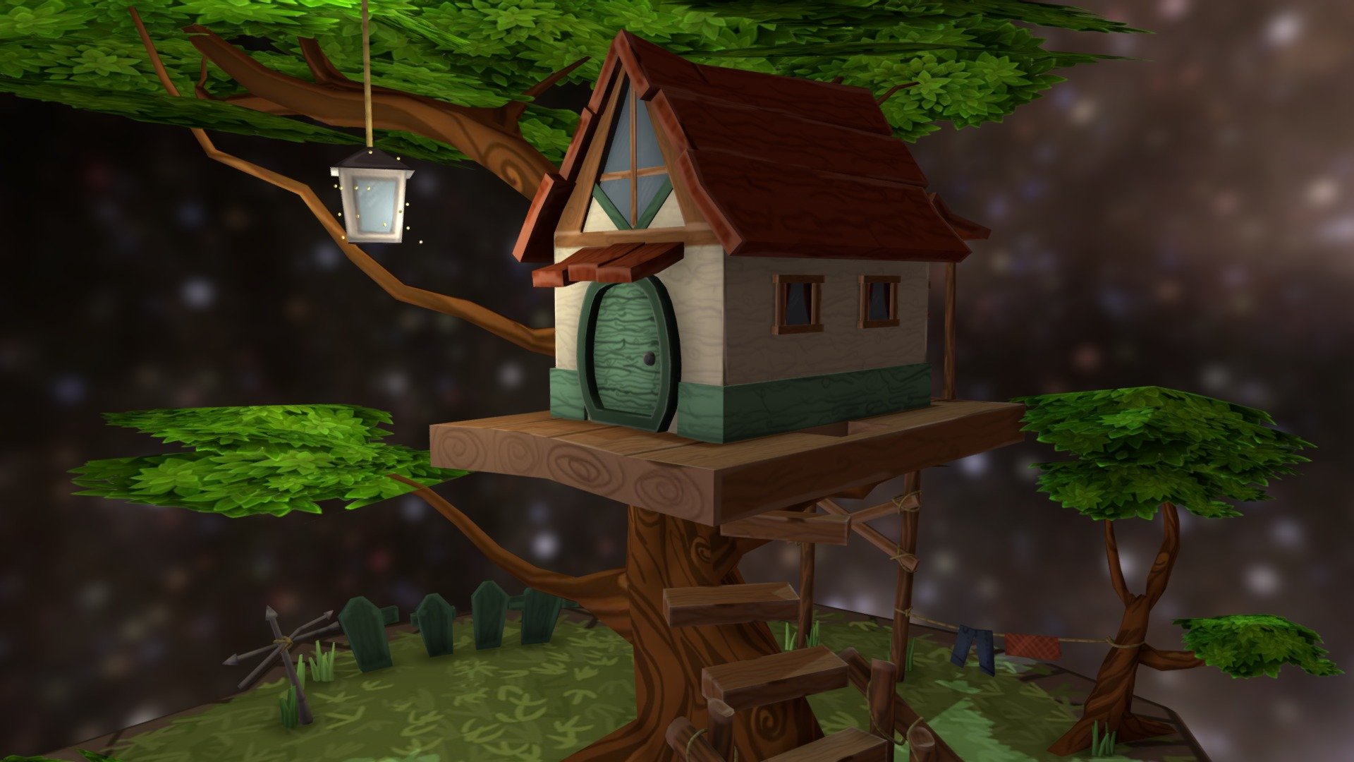 Treehouse Diorama (new version) - 3D model by Sofie Klabuhn (@artosxfie ...