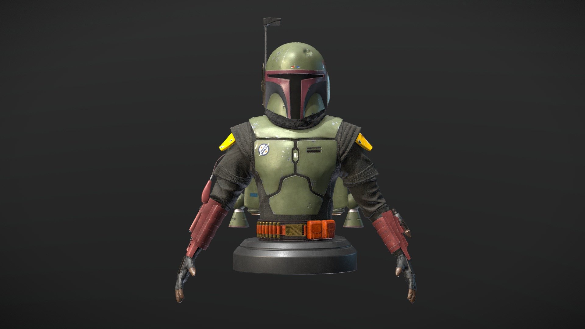 Boba Fett | University Character study - 3D model by Kodey Neesam ...