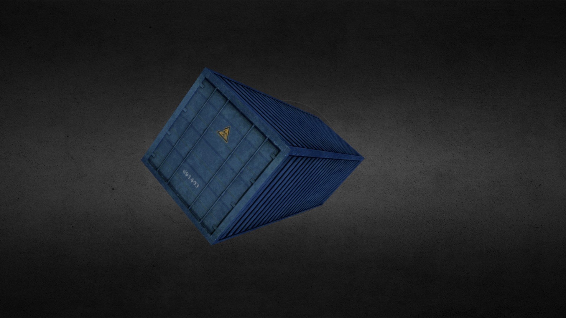 Shipping Container Blue - 3D model by randomperson42 [e47d38c] - Sketchfab