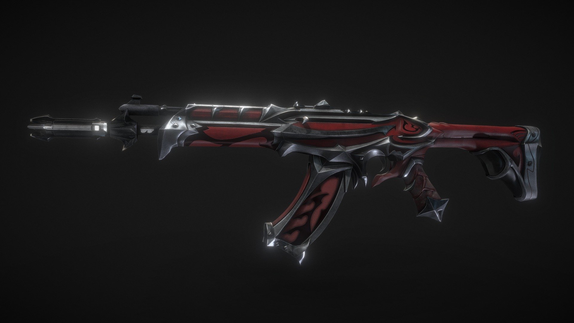 Reaver Vandal (Red) Valorant - 3D model by Shroud.xD (@ShroudxD ...