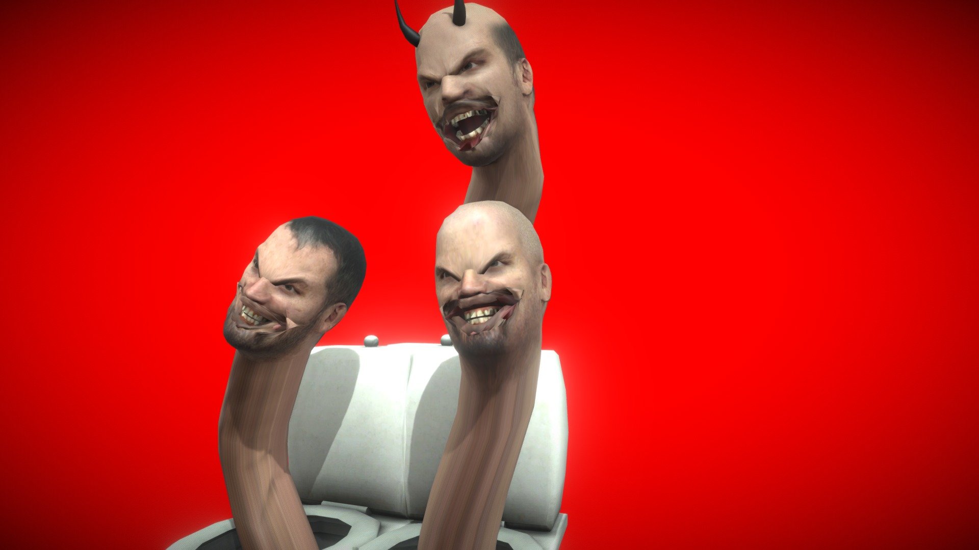 triple toilet - 3D model by NOB (@gmanhl2) [e48444a] - Sketchfab