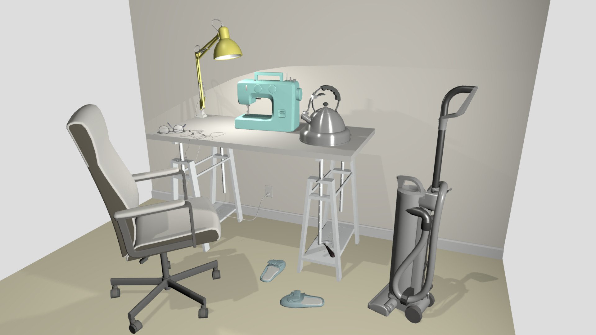 Home Work 1 - Download Free 3D model by tonia_egorov [e48540d] - Sketchfab